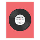 Personalised Record Wedding Or Anniversary Gift Print By Bird & Key ...