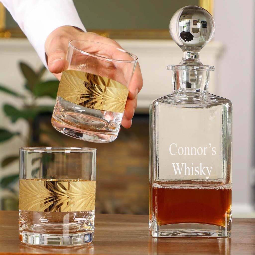 Personalised Decanter And Tumblers Gift For Him By Dibor ...