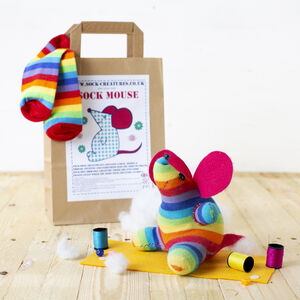 Sock Mouse Craft Kit By Sock Creatures | notonthehighstreet.com