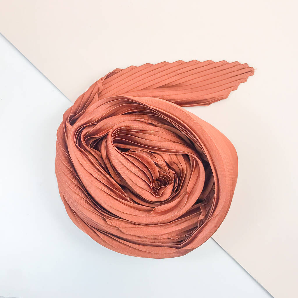 Elegant Folded Silk Scarf By GY Studios