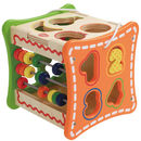 Multi Activity Wooden Activity Cube By Bee Smart | notonthehighstreet.com