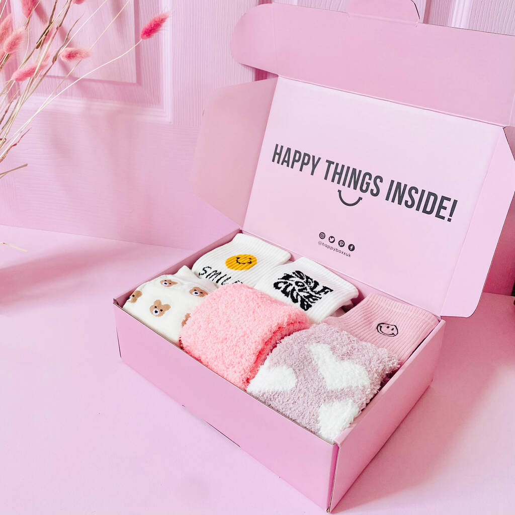 Socks Gift Box By Happy Boxx | notonthehighstreet.com