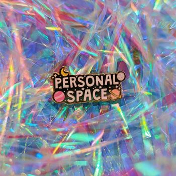 Personal Space Enamel Pin By Quinn's Pins | notonthehighstreet.com