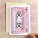 personalised anniversary mixtape anniversary card by clean design ...
