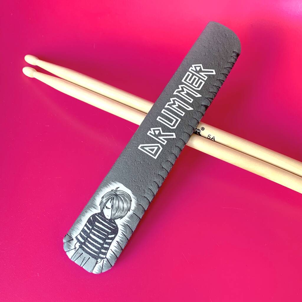 Grunge Emo Dude Drum Stick Case Personalised By Crank