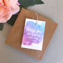 Watercolour Favour Tag By Lovat Press | notonthehighstreet.com