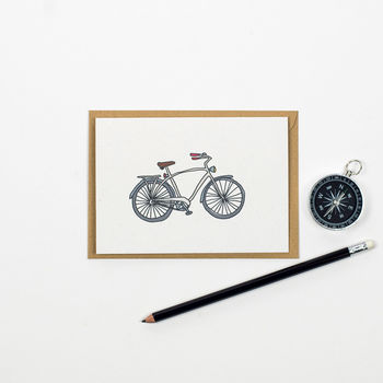 Bicycle Greetings Card By Alfie's Studio | notonthehighstreet.com