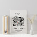 First Home Location Map Print By Studio Hop | notonthehighstreet.com