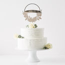 Personalised Flower Wreath Cake Topper By Sophia Victoria Joy ...