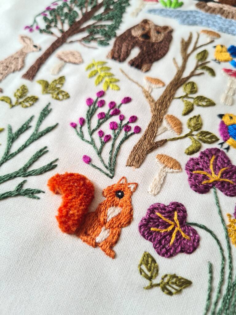 Into The Forest Embroidery Pdf Pattern Digital Product By Stitchdoodles