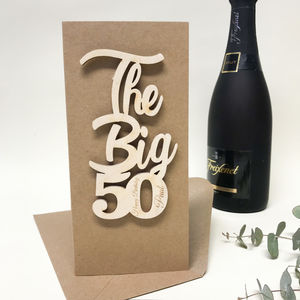Personalised Big 50 Birthday Card By Hickory Dickory Designs ...