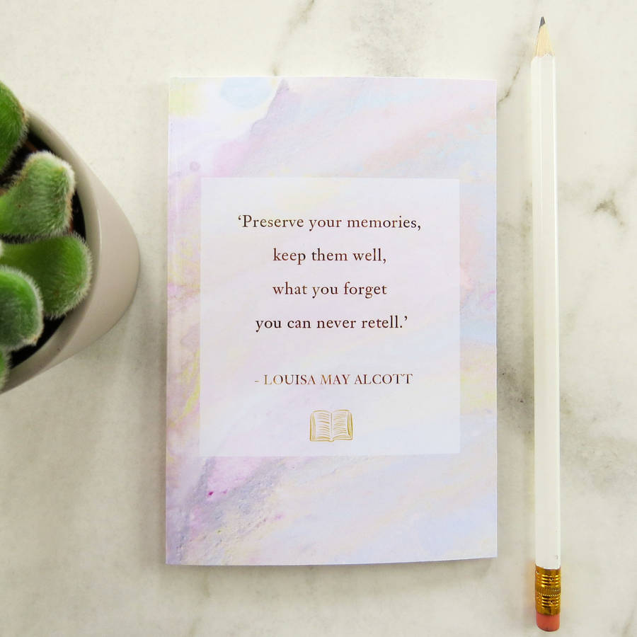 literature pocket notebook louisa may alcott quote by literary emporium ...