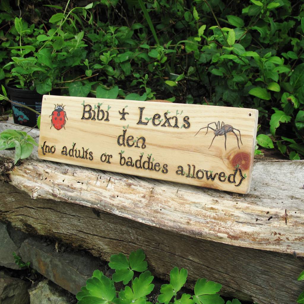 Children's Illustrated Insect Signs By Seagirl and Magpie ...