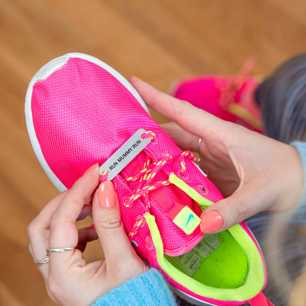 Personalised Running Acrylic Shoe Tags By Ellie Ellie