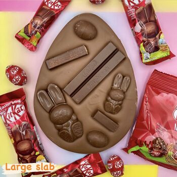 Easter Egg Chocolate Slab By Choc Til You Drop | notonthehighstreet.com