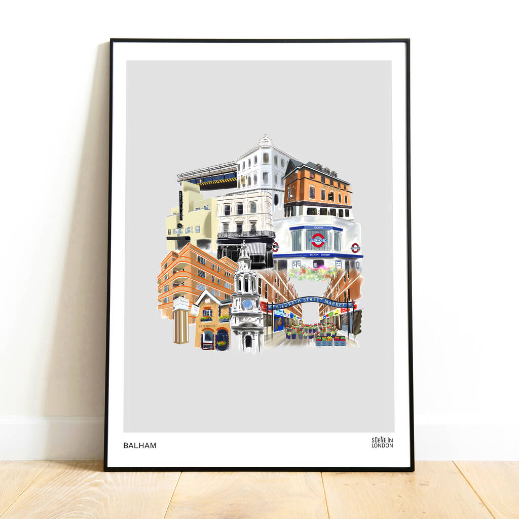 Balham London Art Print By Scene in Prints | notonthehighstreet.com