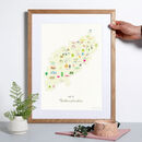 Personalised Northamptonshire Map: Add Favourite Places By Holly ...