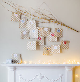 Christmas Illustrated Advent Stickers And Bags By Little Cherub Design ...