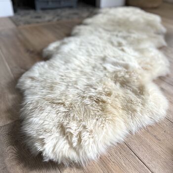 Double Sheepskin Rug In Various Colours By Idyll Home ...
