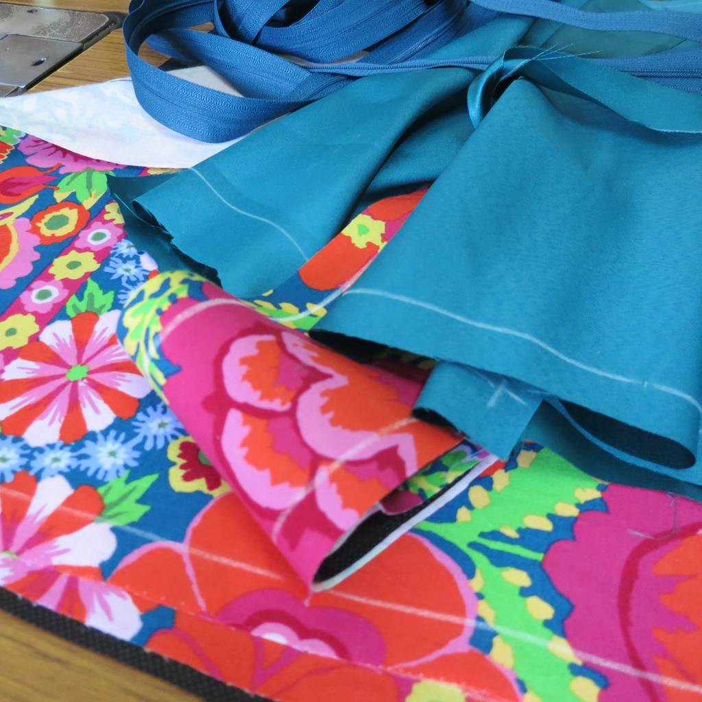 Fair Trade Kaffe Fassett Print Cotton Clutch Makeup Bag By Aura Que ...