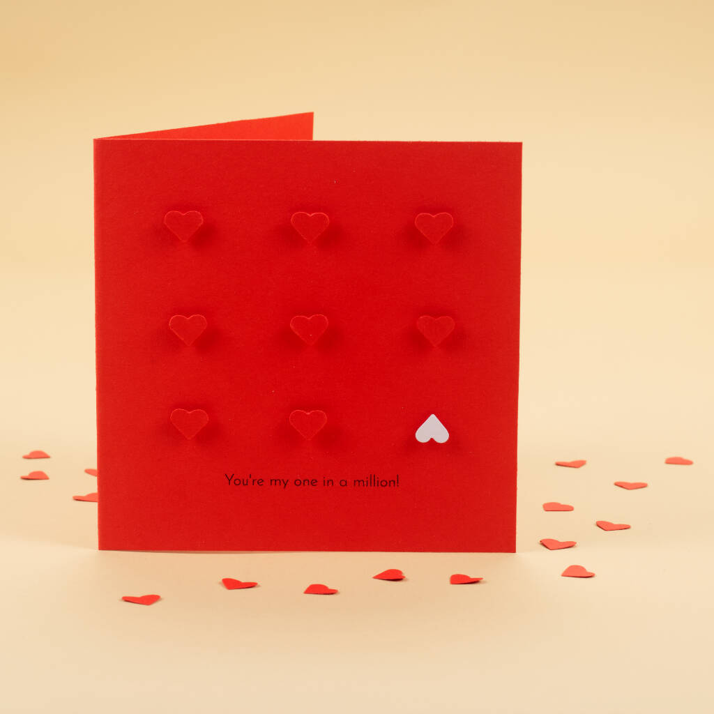 Handmade You're My One In A Million! Anniversary Card By Nyoki Handmade ...