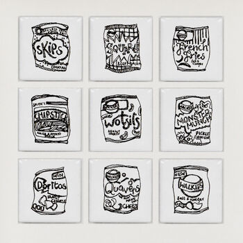 Crisp Packets Illustrated Wall Art Small By Martha Mitchell Design ...