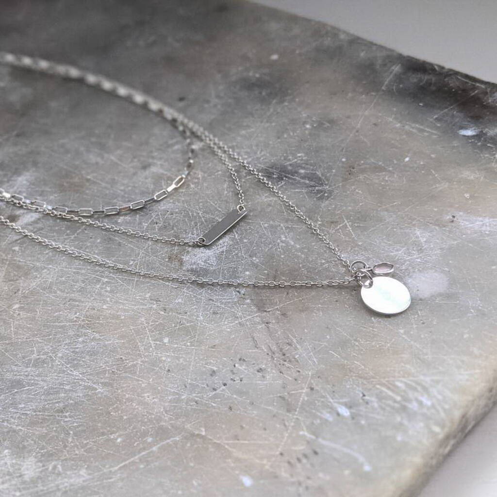 Sterling Silver Open Link Chain Necklace By Macaroon Jewellery