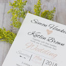 Heart + Arrow Wedding Invitation Bundle By Bedcrumb ...