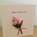 Mothers Day Tulips Flower Bouquet Card By Dribblebuster ...