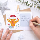 Personalised Gingerbread Man Christmas Scratch Card By Joanne Hawker ...