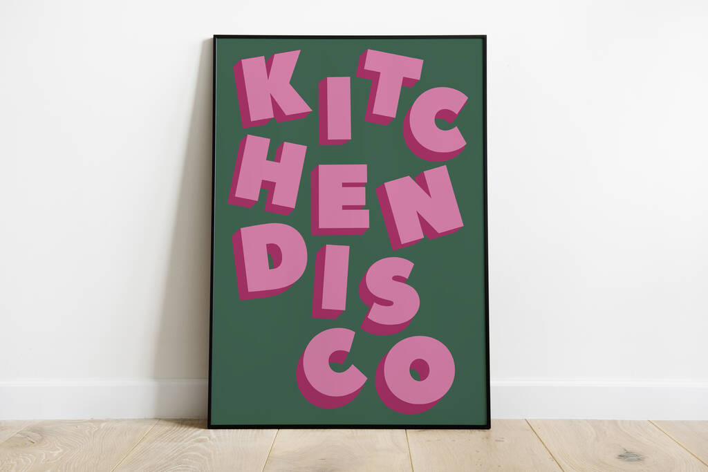 Kitchen Disco Print By Lost In Music Prints