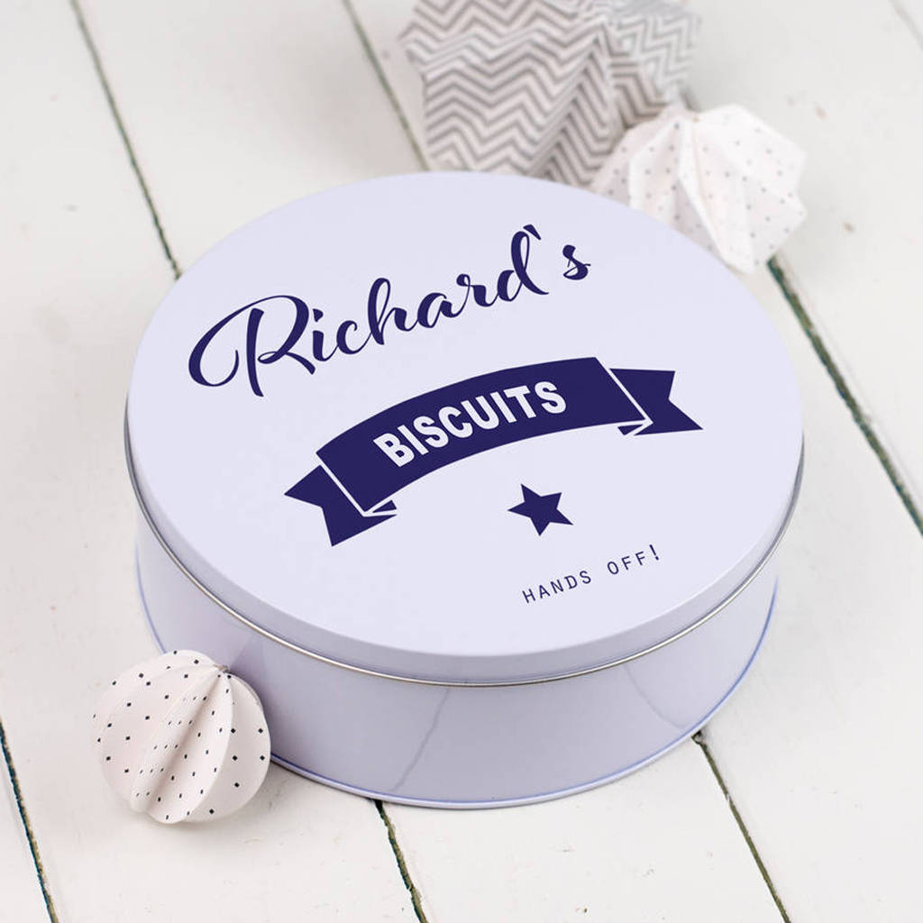 Personalised Biscuit Tin By Delightful Living | notonthehighstreet.com