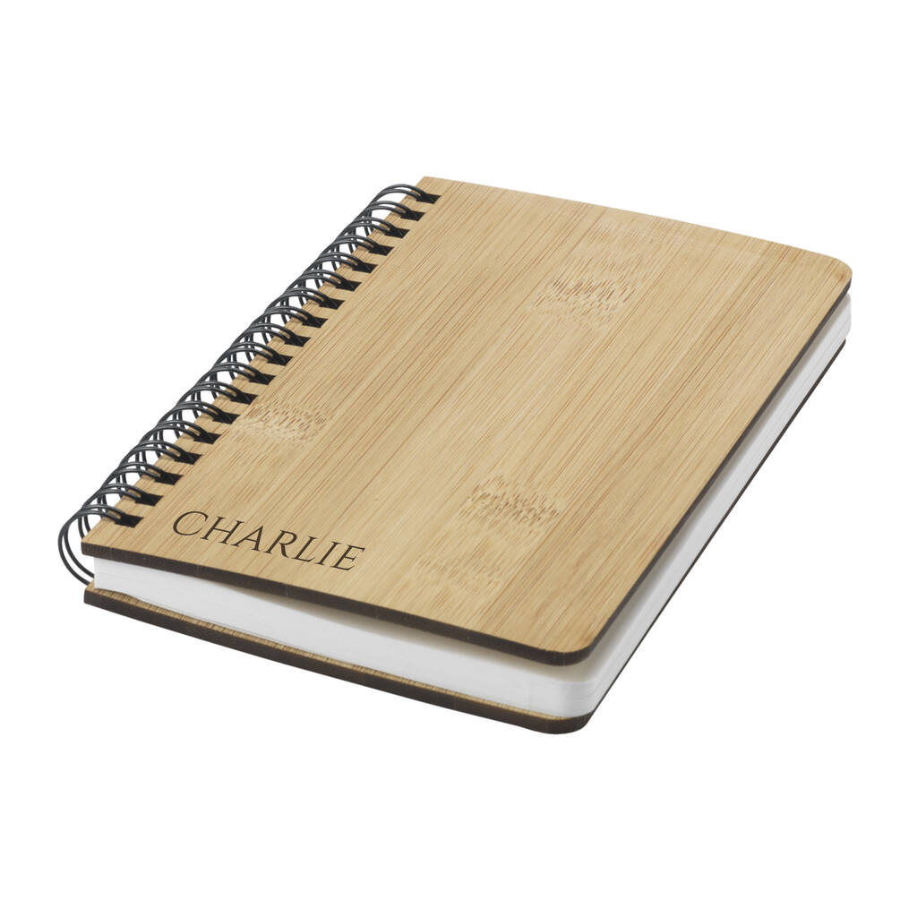 Personalised Bamboo And Stone Paper Noteboook By JUNGLEY