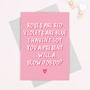 Roses Are Red Rude Funny Valentines Day Card By Project Pretty ...