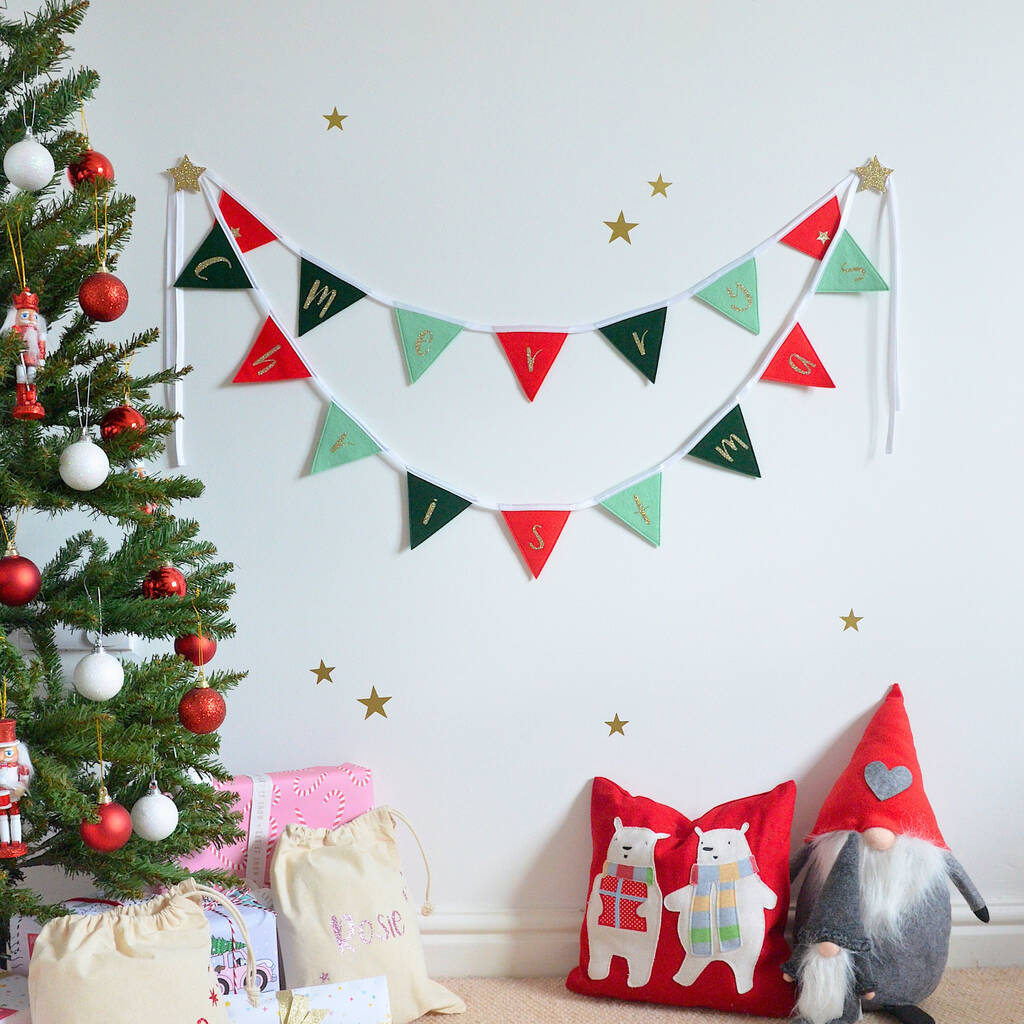 Merry Christmas Bunting By Styled to Sparkle