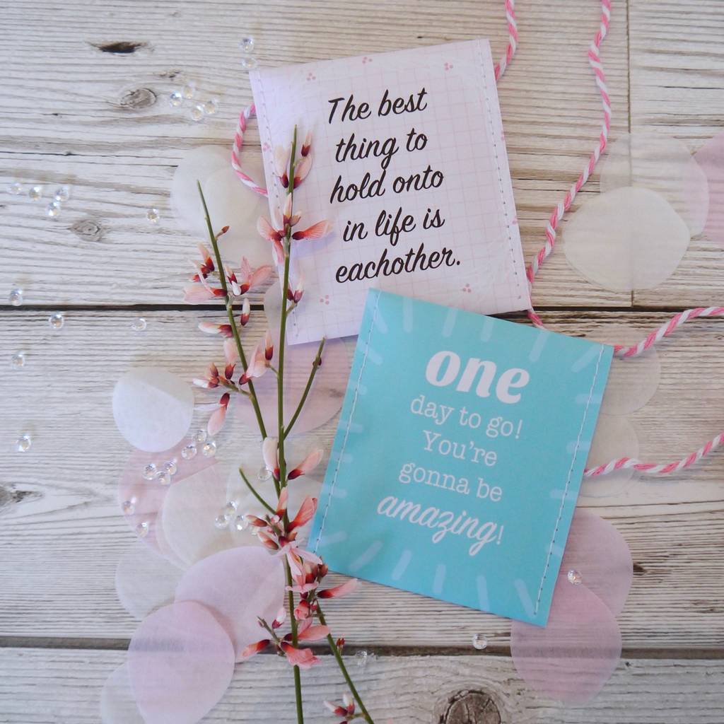 Wedding Countdown Tea Gift Set For Bride By victoria mae designs ...