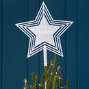 Personalised Memorial Star Christmas Tree Topper By Twenty Seven ...