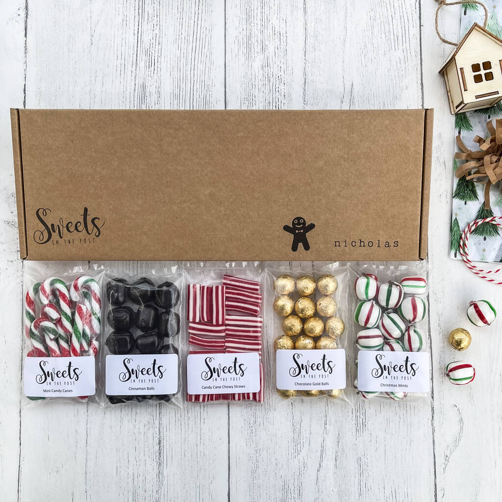 Personalised Christmas Gingerbread Man Letterbox Sweets By sweets in ...