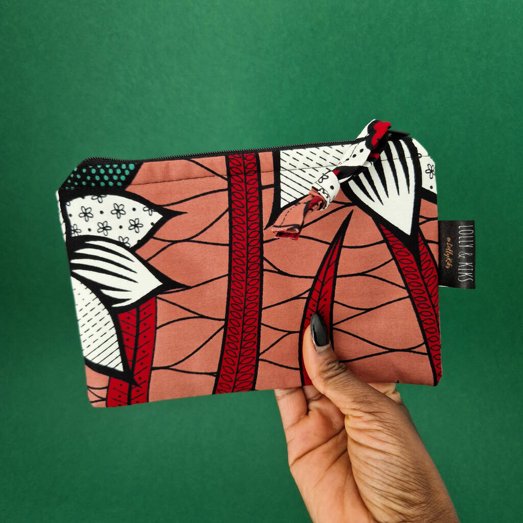Small African Print Zip Pouch | Buki Print By Lolly & Kiks ...