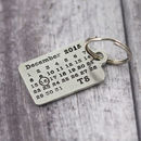 personalised pewter calendar keyring by multiply design ...