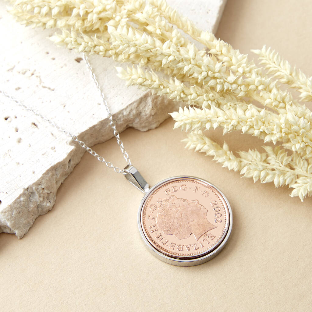 21st Birthday Penny Coin Pendant Necklace By Ellie Ellie ...