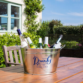 Personalised Drinks Bucket By Jonny's Sister | notonthehighstreet.com