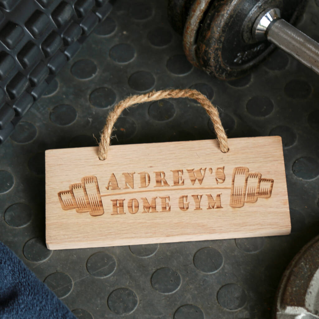 Personalised Home Gym Sign By Duncan Stewart | notonthehighstreet.com