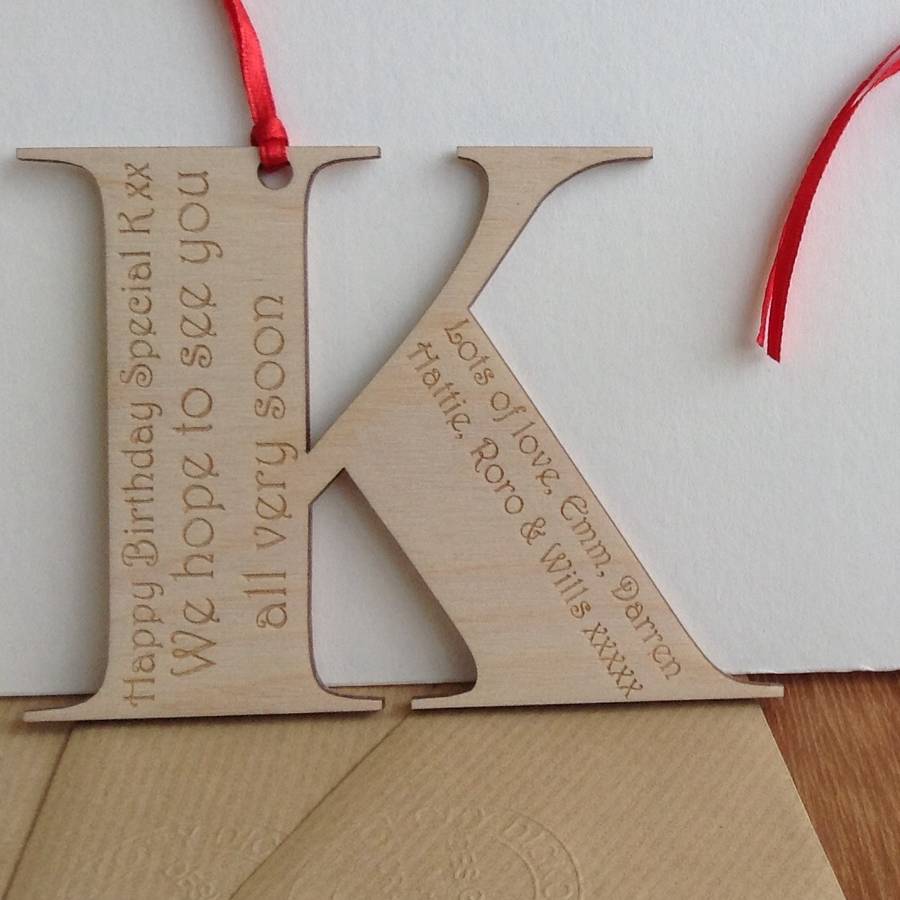 personalised initial letter birthday cards by hickory dickory designs ...