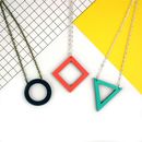 Delta Geometric Shape Wooden Necklace By Red Paper House ...