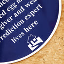 Personalised Heritage Sign By Jonny's Sister | notonthehighstreet.com