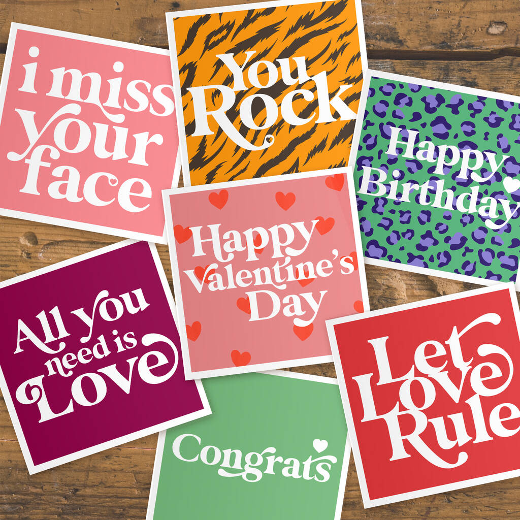 Personalised Couple's Playing Card Letterbox Gift Set By Hands & Hearts ...