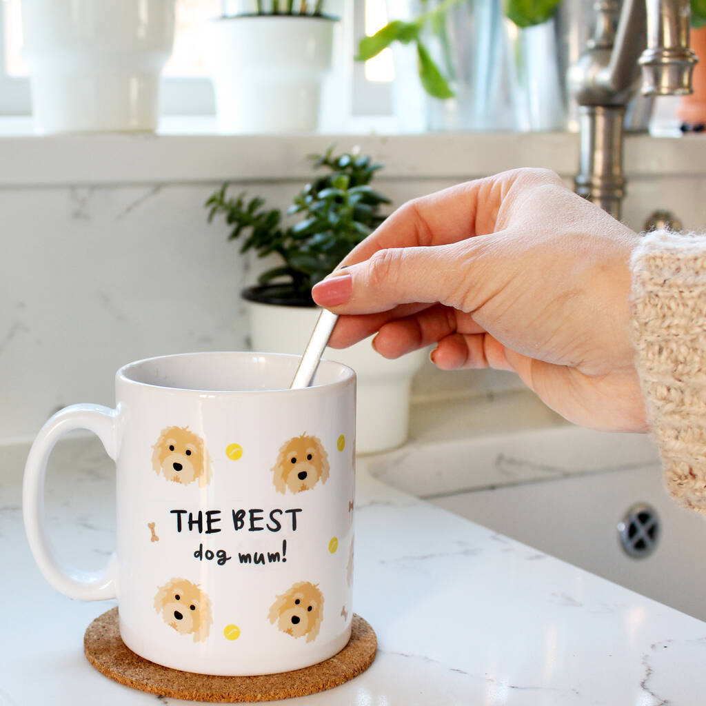 personalised 'best dog mum', mother's day mug by heather alstead design ...