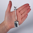 Robin On A Spade Pewter Spoon. Handmade In Wiltshire By Glover And ...