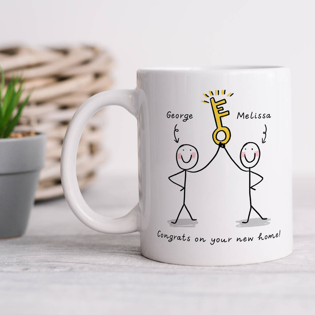 Personalised Mug Set 'New Home Congrats' By Arrow Gift Co